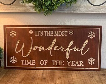 It's the MOST Wonderful Time of the YEAR Stencil - Etsy