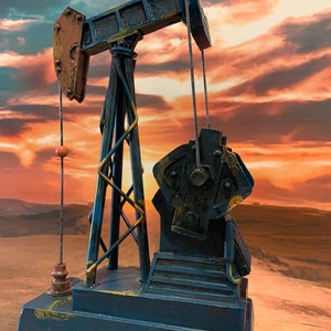 Oil Rig Pumpjack Derrick Rig Oil Decor Oil and Gas Sign Roughneck Oil ...