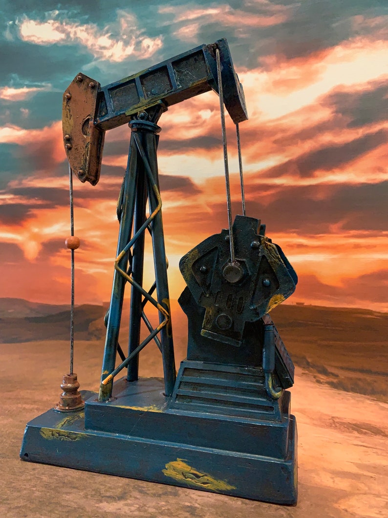 Oil Rig Pumpjack Derrick Rig Oil Decor Oil and Gas - Etsy