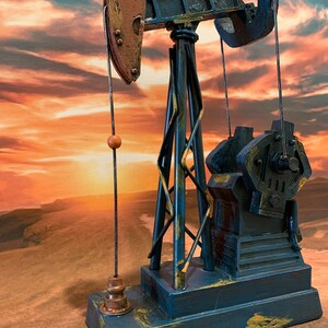 Oil Rig Pumpjack Derrick Rig Oil Decor Oil and Gas Sign Roughneck Oil ...