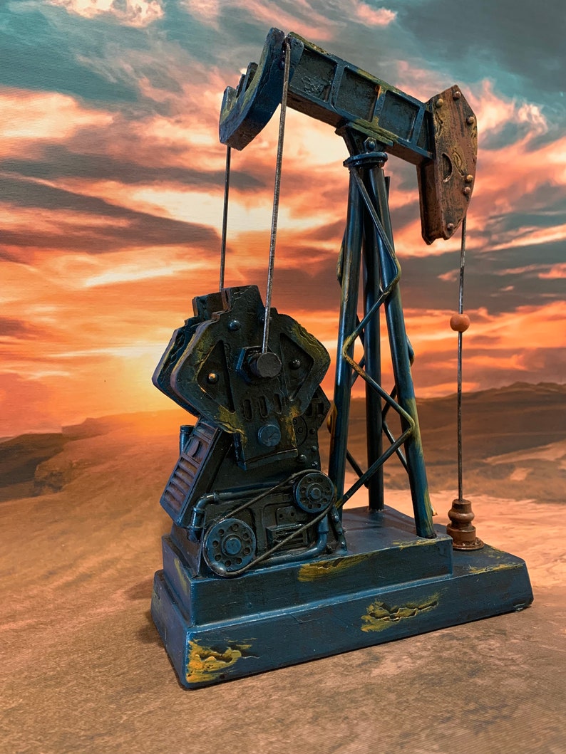 Oil Rig Pumpjack Derrick Rig Oil Decor Oil and Gas Sign Roughneck Oil ...