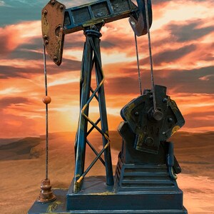 Oil Rig Pumpjack Derrick Rig Oil Decor Oil and Gas Sign Roughneck Oil ...