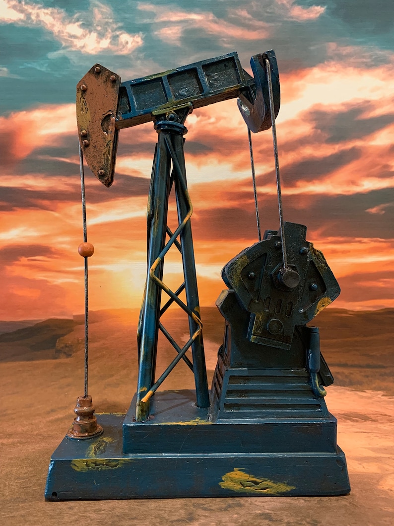Oil Rig Pumpjack Derrick Rig Oil Decor Oil and Gas - Etsy