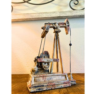 Landman | Oilman | Oil Rig | Oil Rig Sculpture | Pumpjack Art | Oil ...