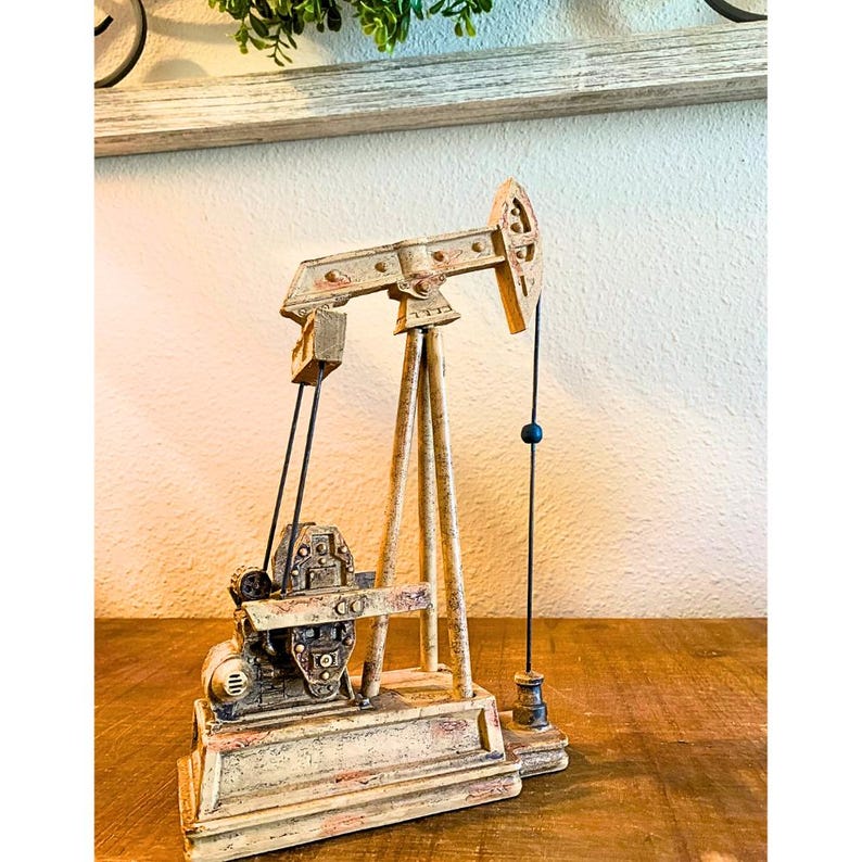 Landman | Oilman | Oil Rig | Oil Rig Sculpture | Pumpjack Art | Oil ...