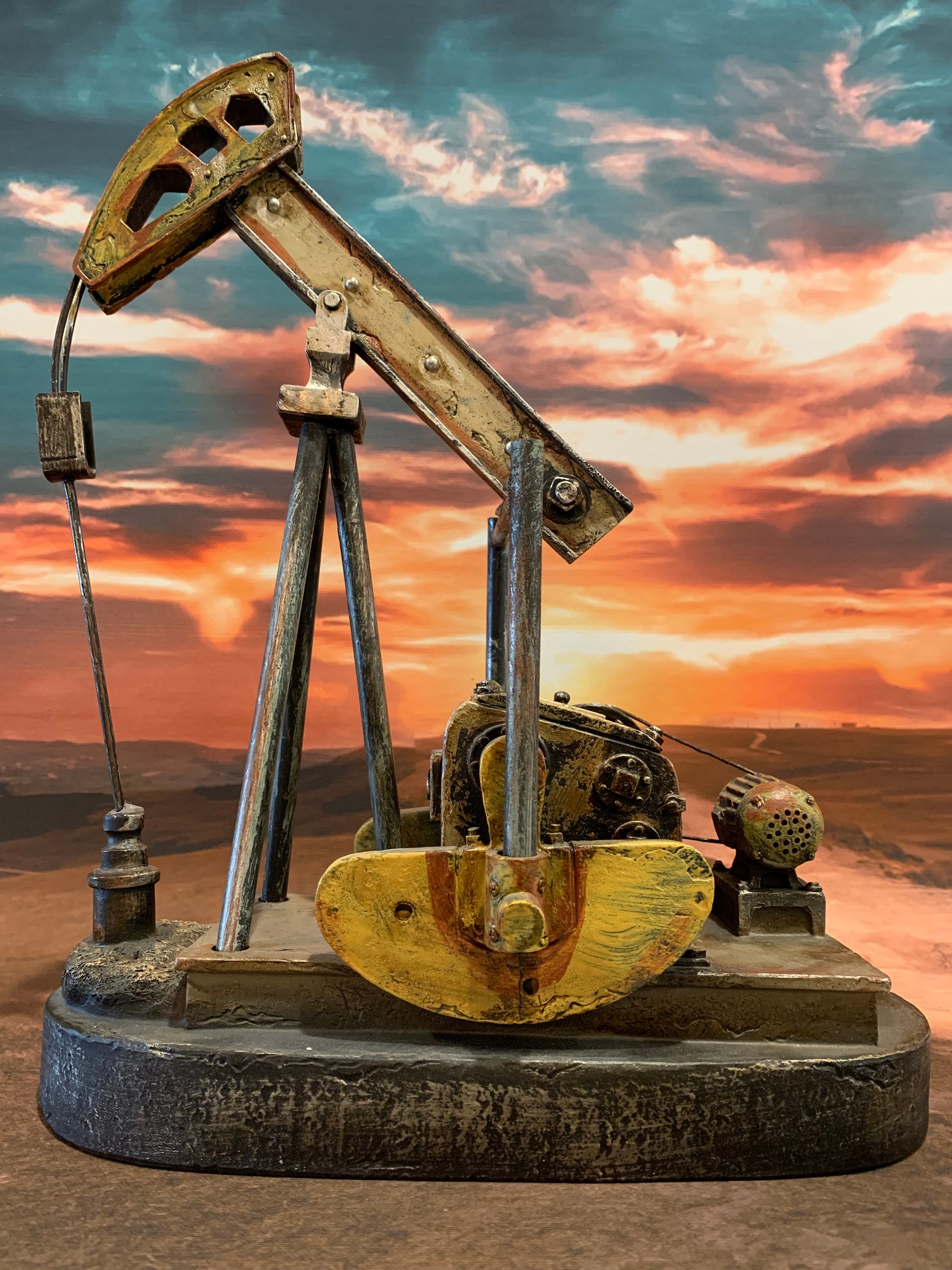 Oil Derrick Sculpture