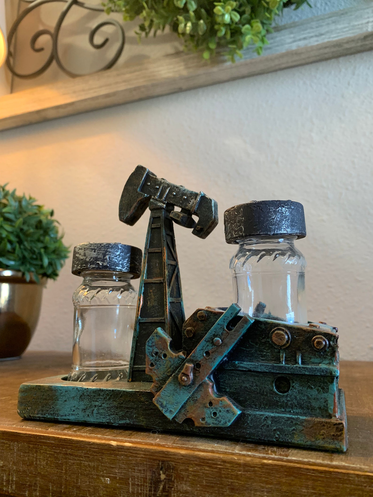 Oilfield Salty Salt and Pepper Oil and Gas Oil Rig - Etsy