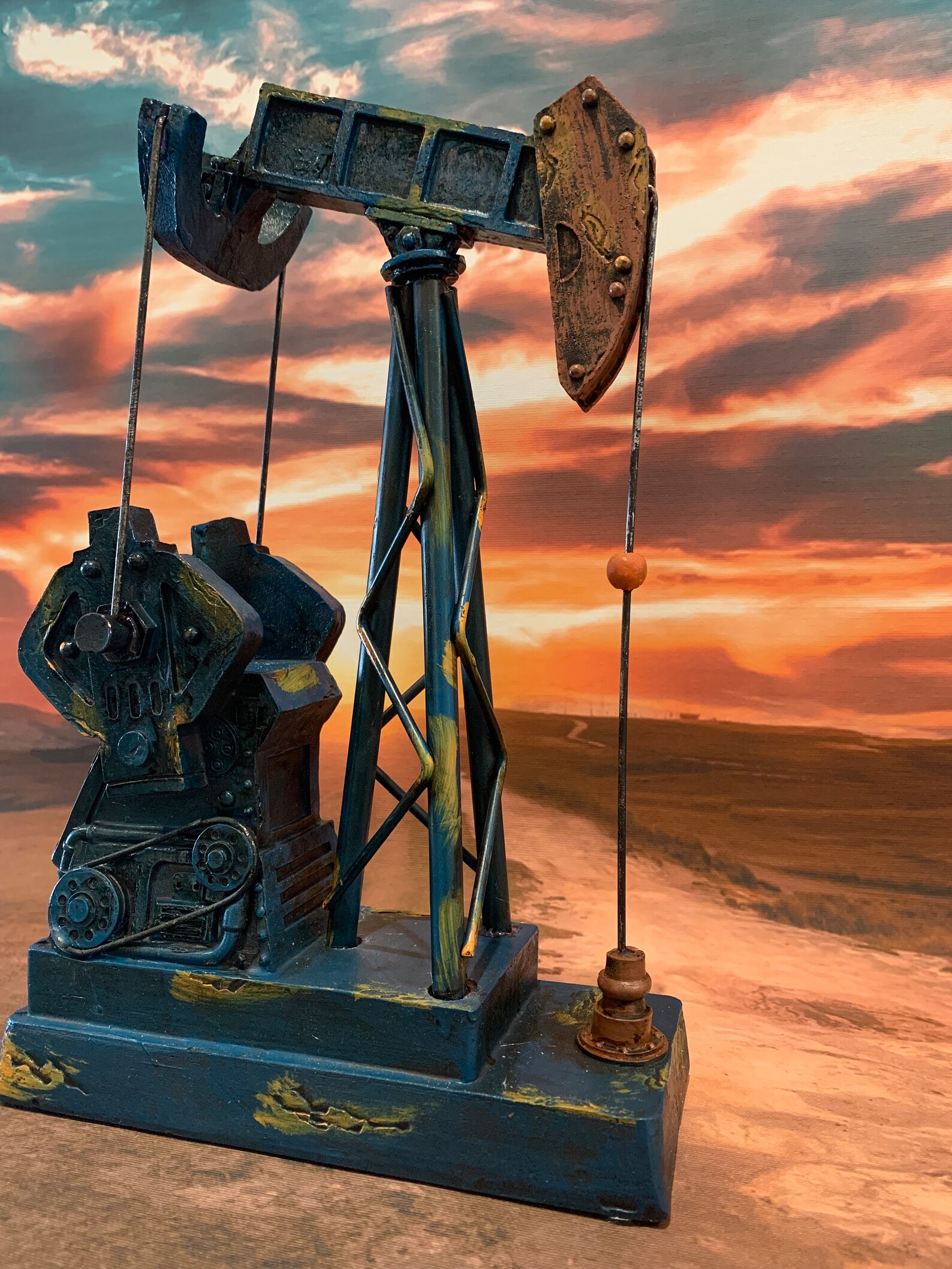 Oil Rig Pumpjack Derrick Rig Oil Decor Oil and Gas - Etsy