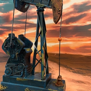 Oil Rig Pumpjack Derrick Rig Oil Decor Oil and Gas Sign Roughneck Oil ...