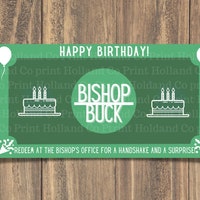 Primary Bishop Buck | LDS Bishop Buck - Etsy