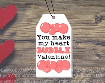 Gumball Valentine Printable - Etsy