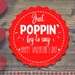 Just POPPIN by to Say Happy Valentine's Day | Printable Valentine Card ...