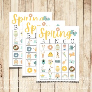 Spring Easter BINGO | Party Game | Zoom Game | Easter Party | Happy ...