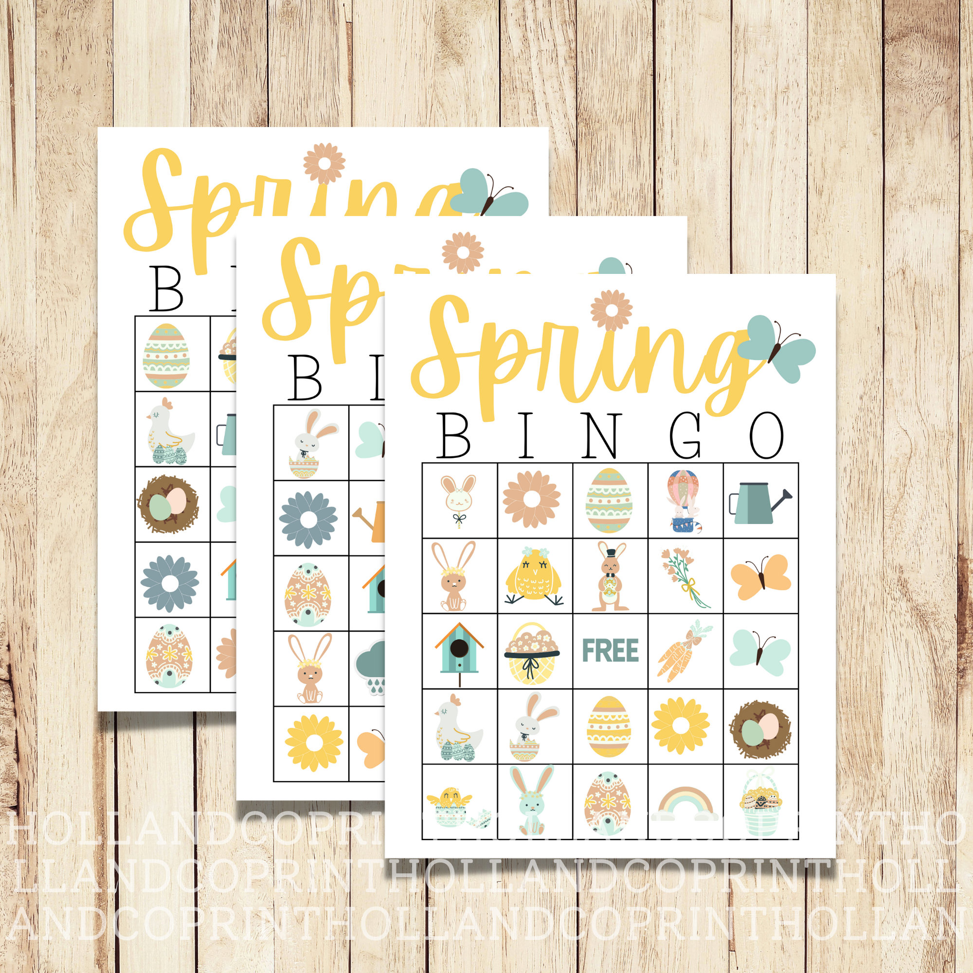 Spring Easter BINGO | Party Game | Zoom Game | Easter Party | Happy ...