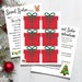 Christmas Secret Sister Printable | Secret Santa Questionnaire ...
