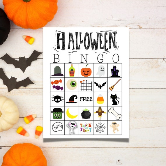 Halloween Bingo Halloween Party Game | Etsy