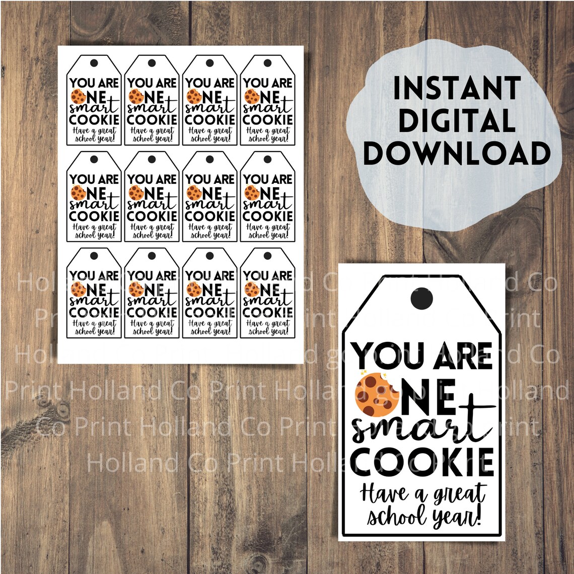 One Smart Cookie Back to School Printable Welcome Back - Etsy