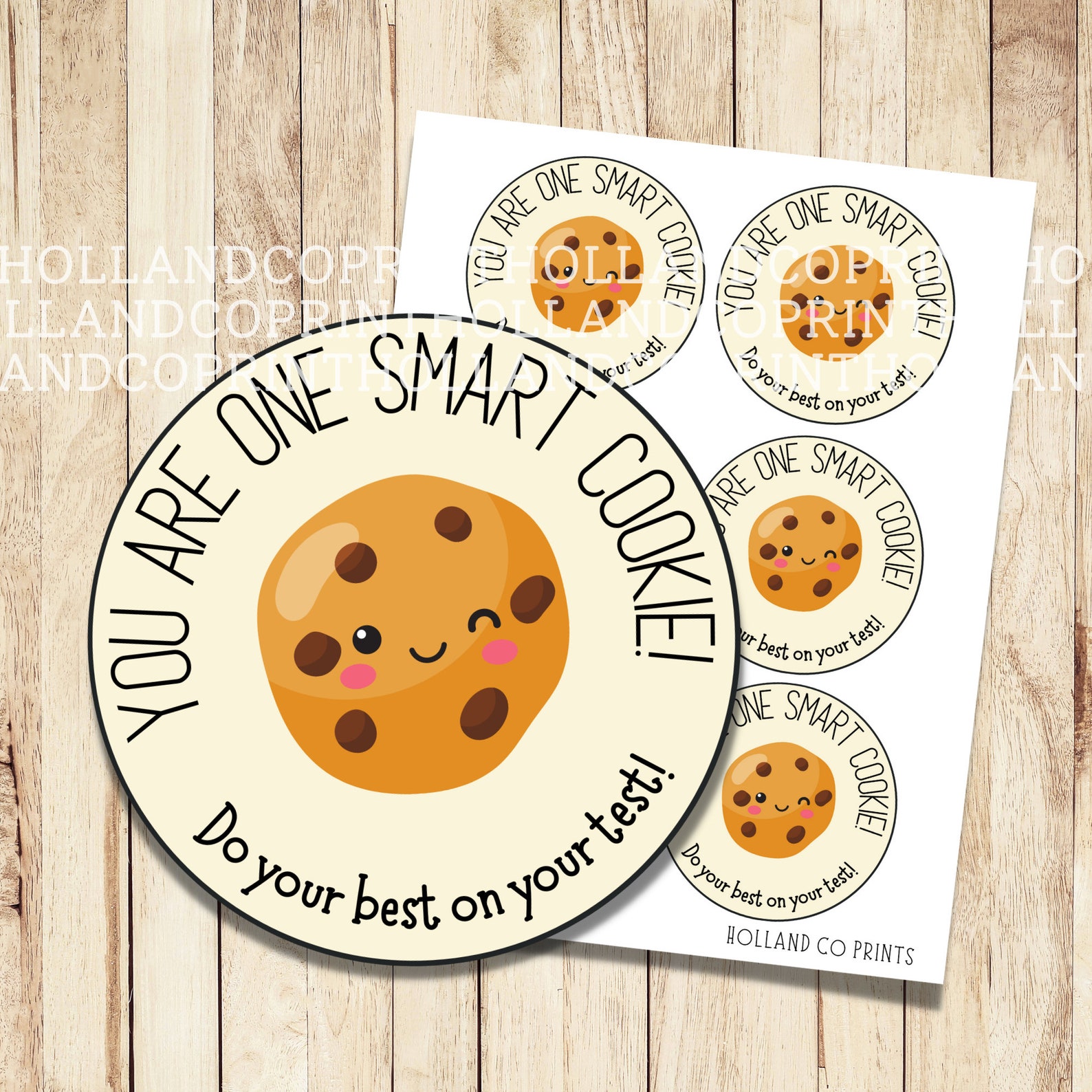 School Testing Treat You Are One Smart Cookie Do Your Best - Etsy
