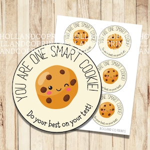 School Testing Treat | You Are One Smart Cookie | Do Your Best on Your ...