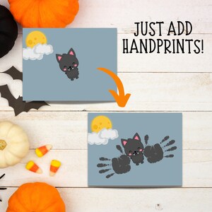 Halloween Handprint Craft Template | Happy Halloween | Halloween Craft ...