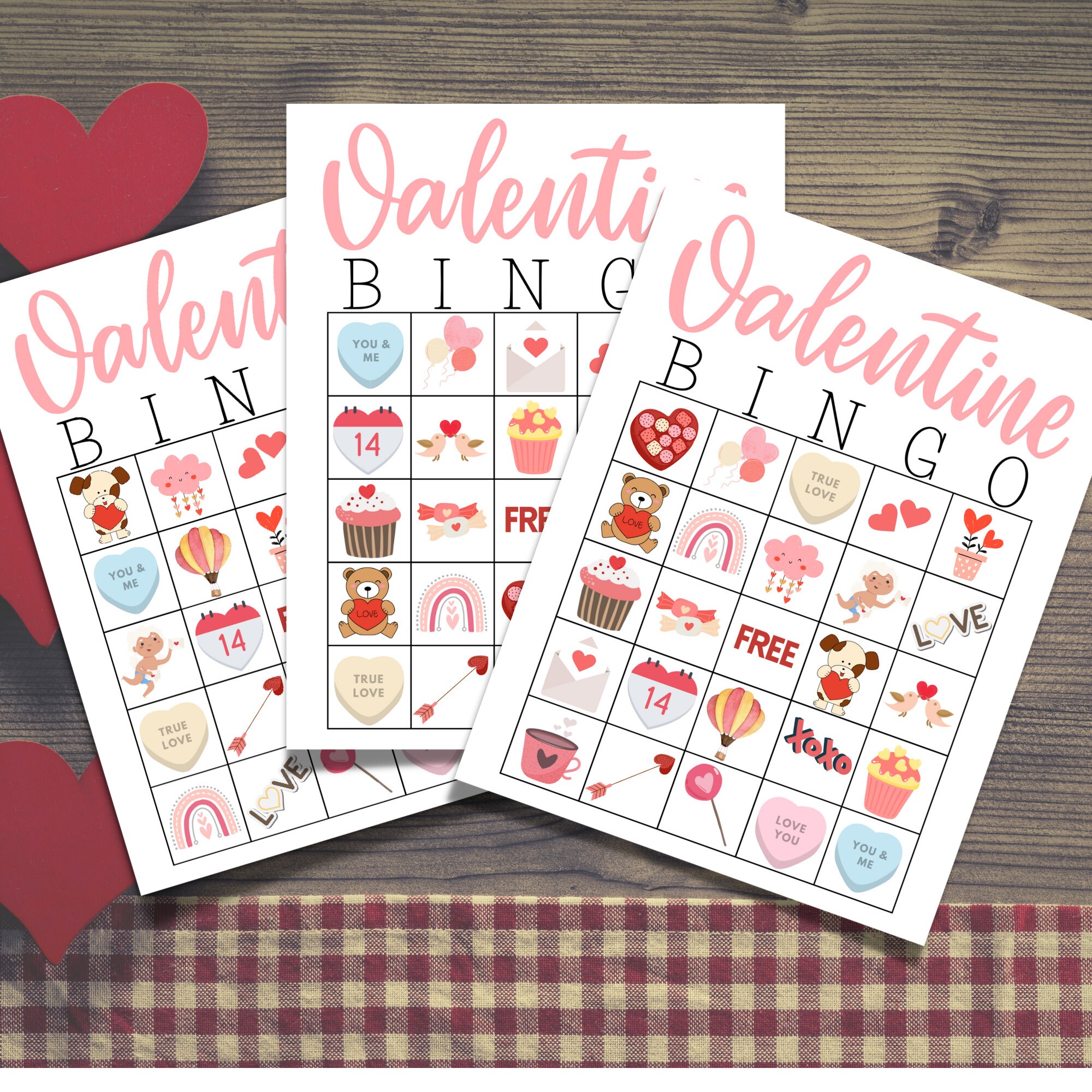 Valentine BINGO | Party Game | Zoom Game | Virtual Valentine Party ...