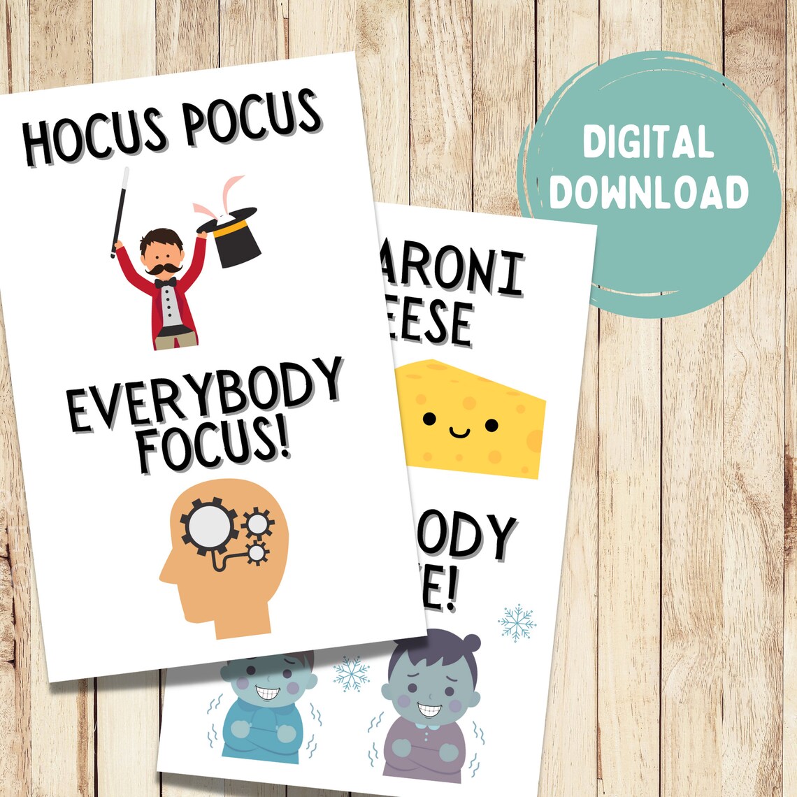 Classroom Calls Printable | Class Management | Attention Getters | Call ...