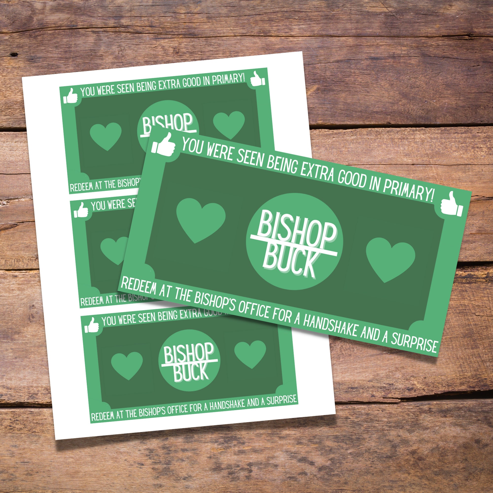 Bishop Bucks Primary Bishop Bucks Reverence Rewards You - Etsy