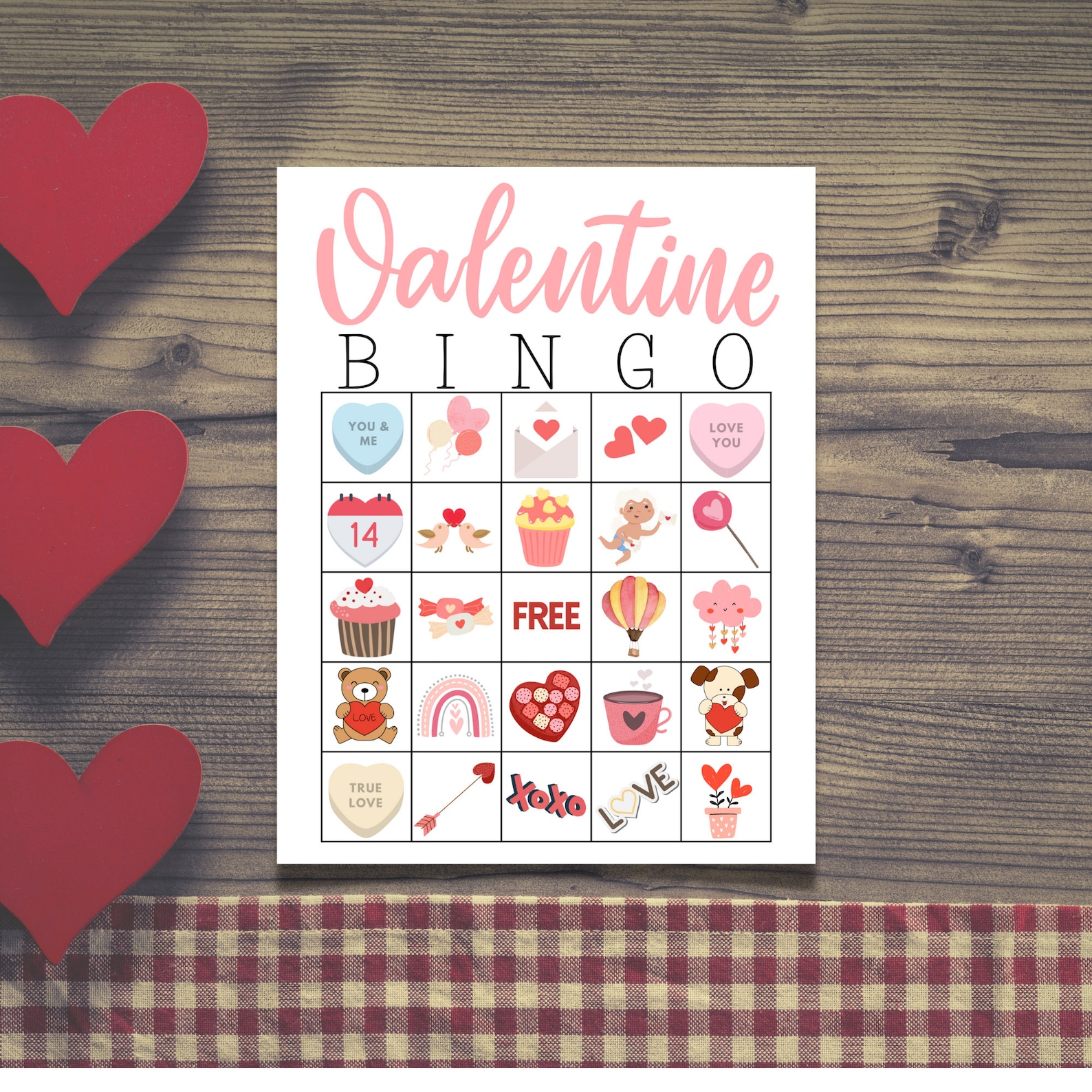 Valentine BINGO | Party Game | Zoom Game | Virtual Valentine Party ...