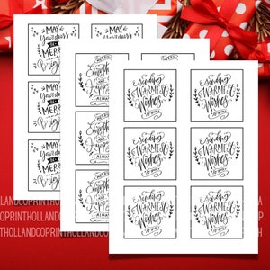 Printable Christmas Gift Tags | Neighbor Gift Tags | Teacher Gift Tags ...