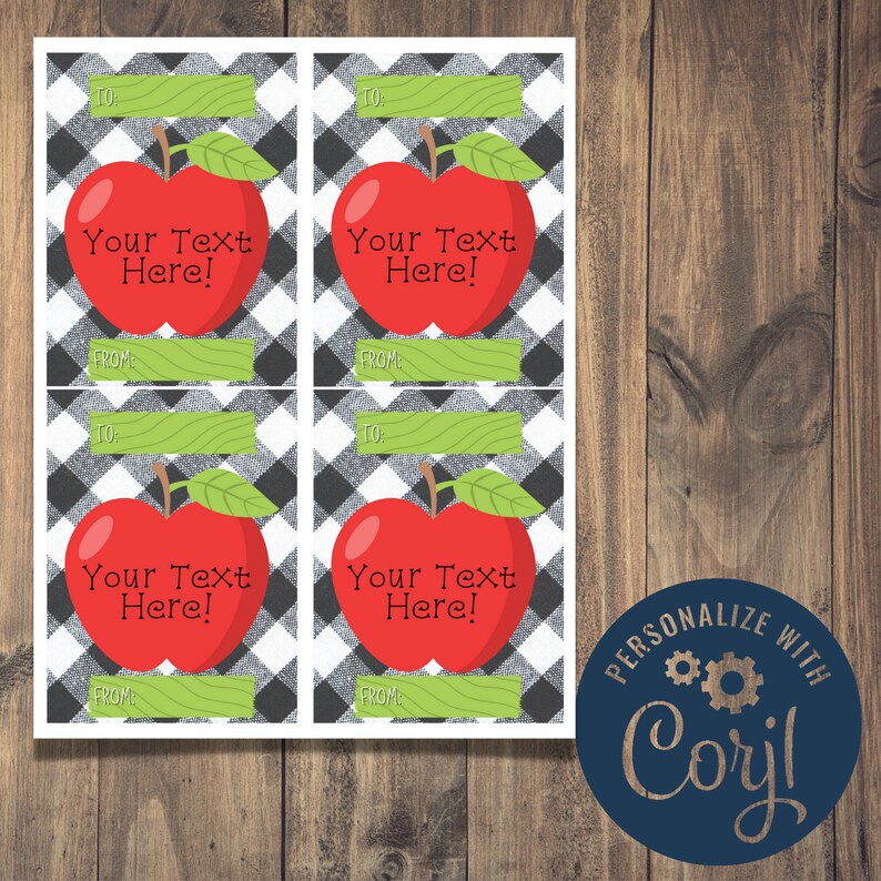 Editable Teacher Gift Tag Meet the Teacher Welcome Back to - Etsy