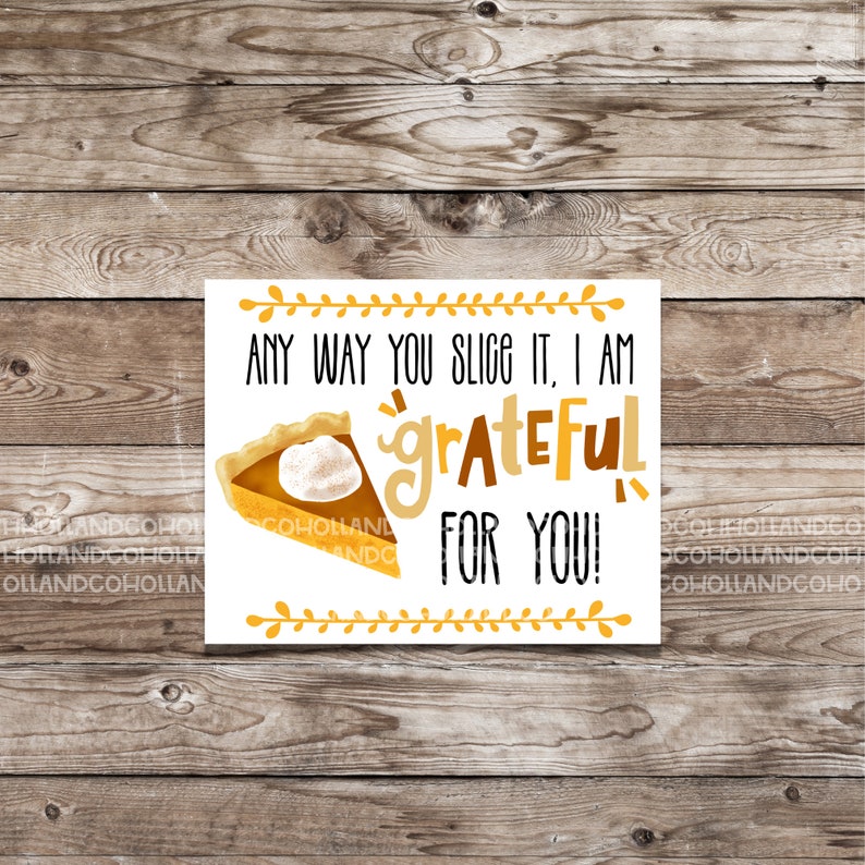 Teacher Appreciation Pie Thank You Card Primary Teacher Appreciation ...