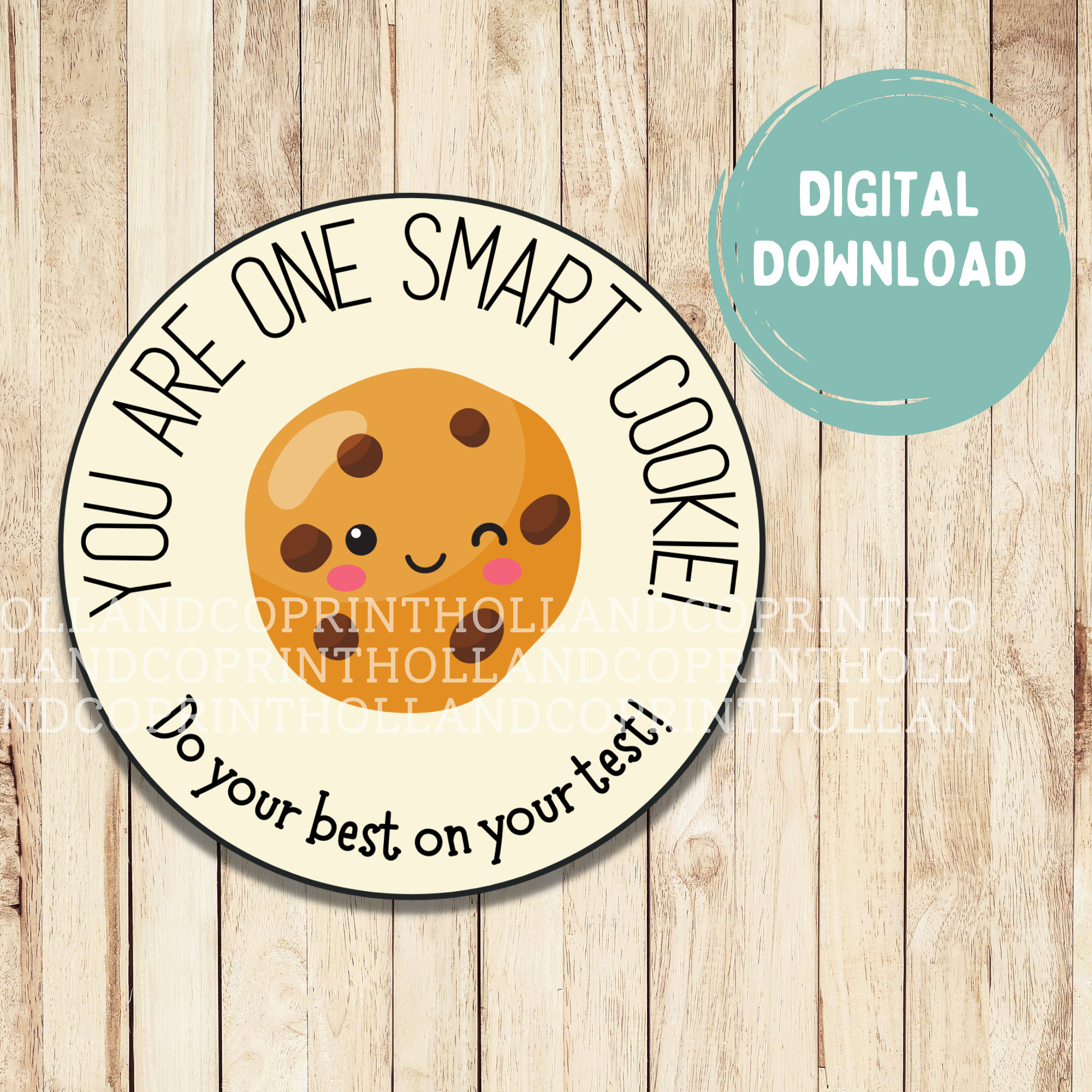 School Testing Treat You Are One Smart Cookie Do Your Best - Etsy