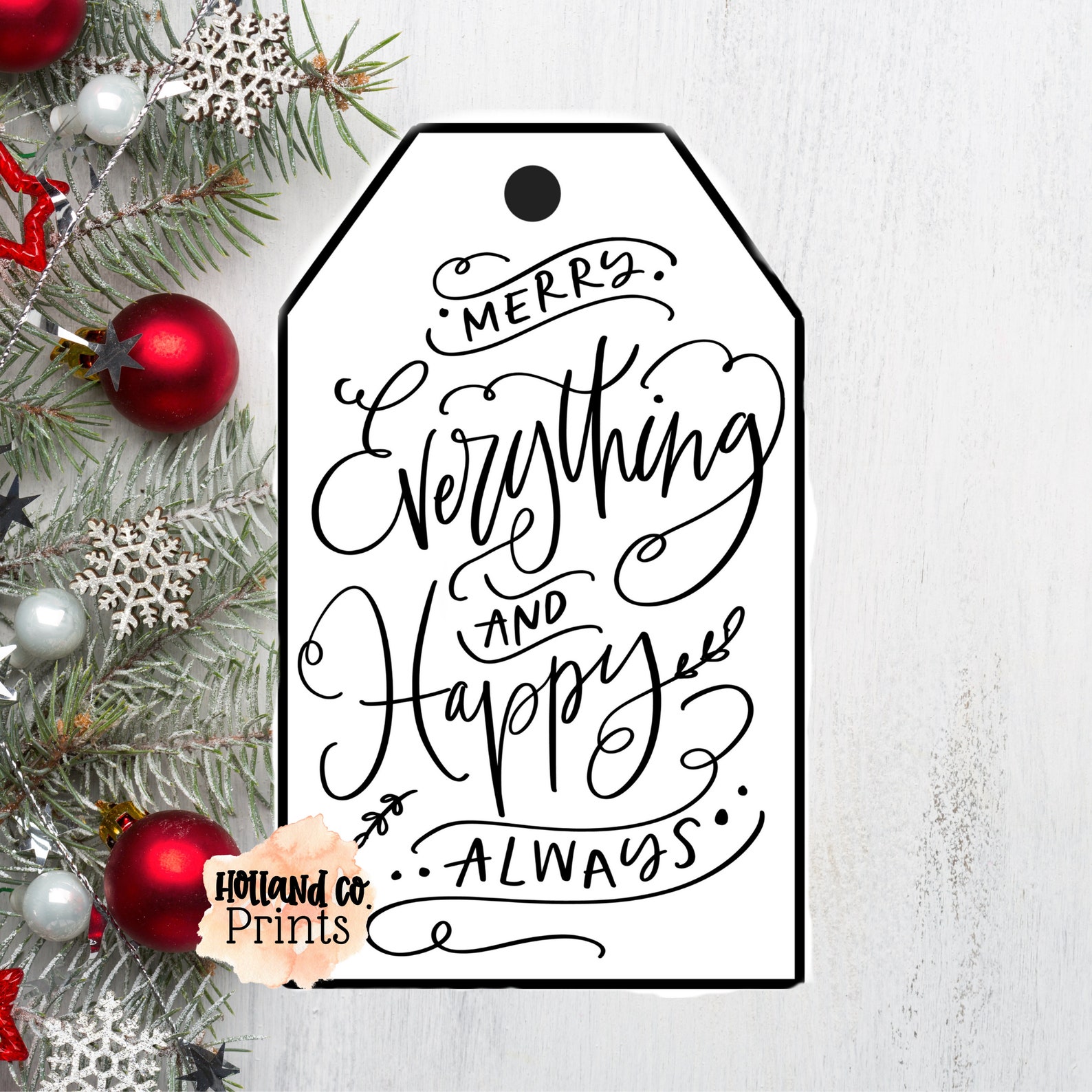 Printable Christmas Gift Tags Neighbor Gift Tags Teacher - Etsy