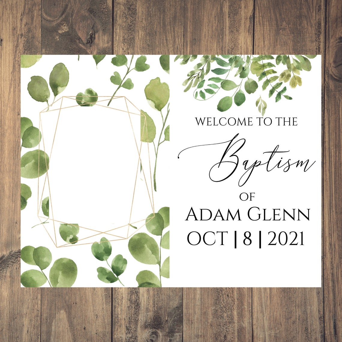 LDS Baptism Program Editable Template Church of Jesus - Etsy