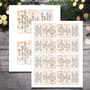 Light the World Printable Christmas Gift Tags | Neighbor Gift Tags ...
