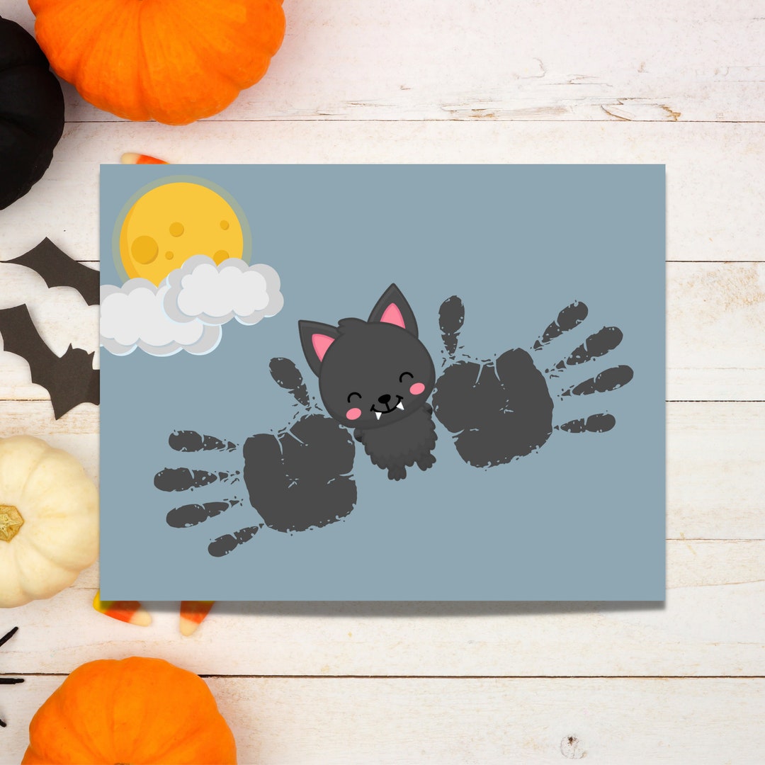 Halloween Handprint Craft Template | Happy Halloween | Halloween Craft ...