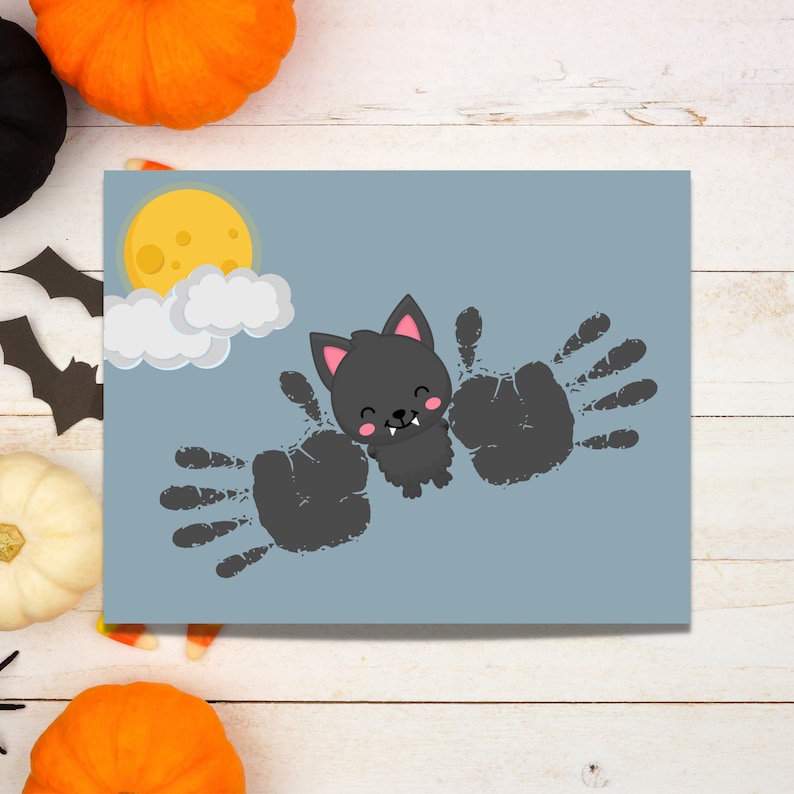 Halloween Handprint Craft Template | Happy Halloween | Halloween Craft ...