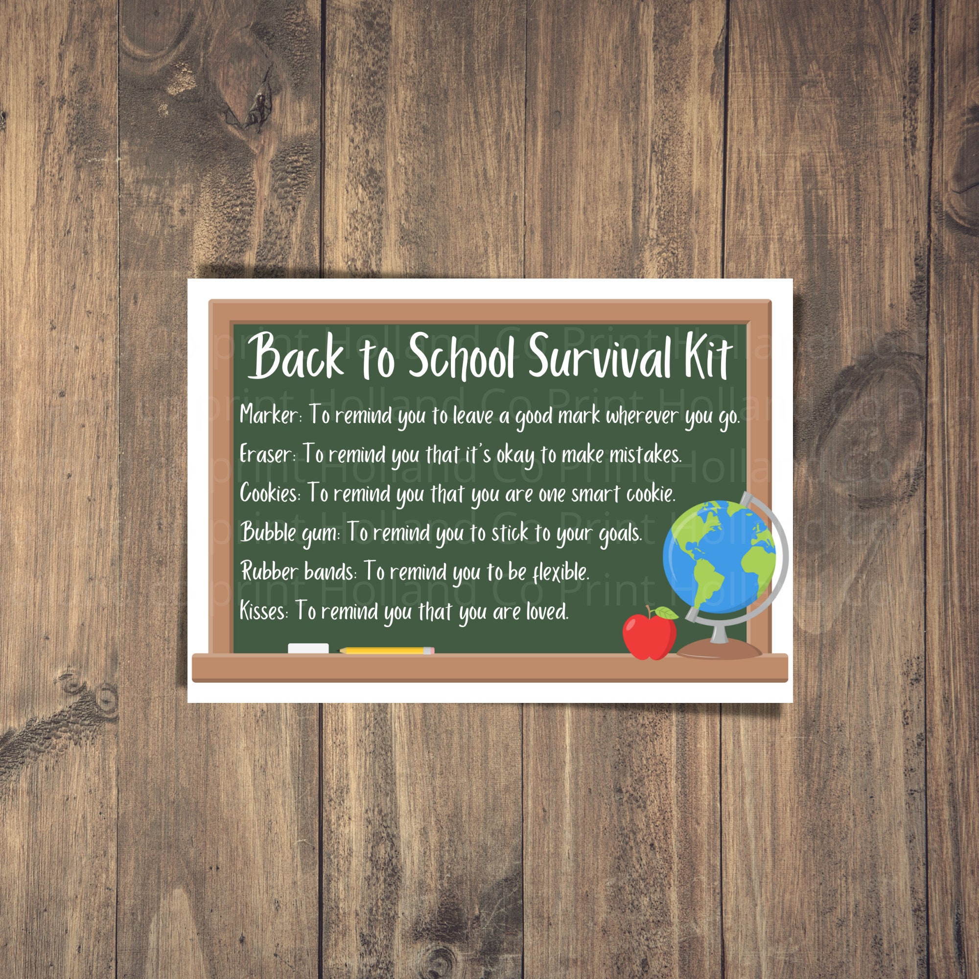 Back to School Survival Kit Printable Welcome Back Primary or Young ...