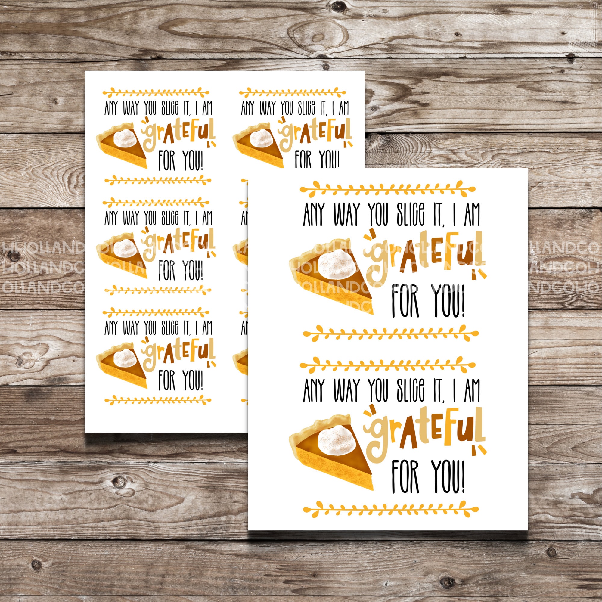 Teacher Appreciation Pie Thank You Card Primary Teacher Appreciation ...