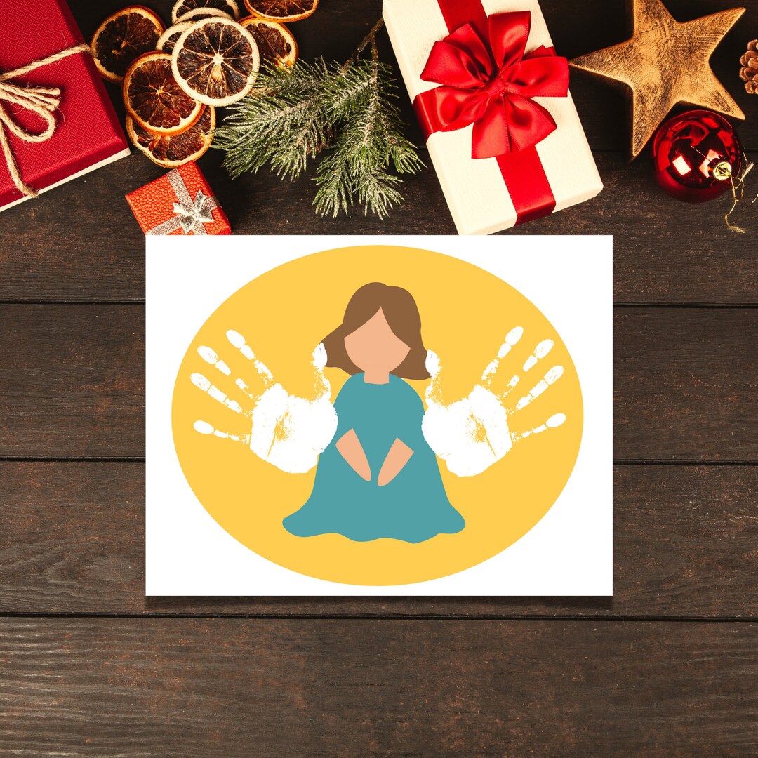 Christmas Handprint Craft | Christmas Angel Handprint | Winter ...