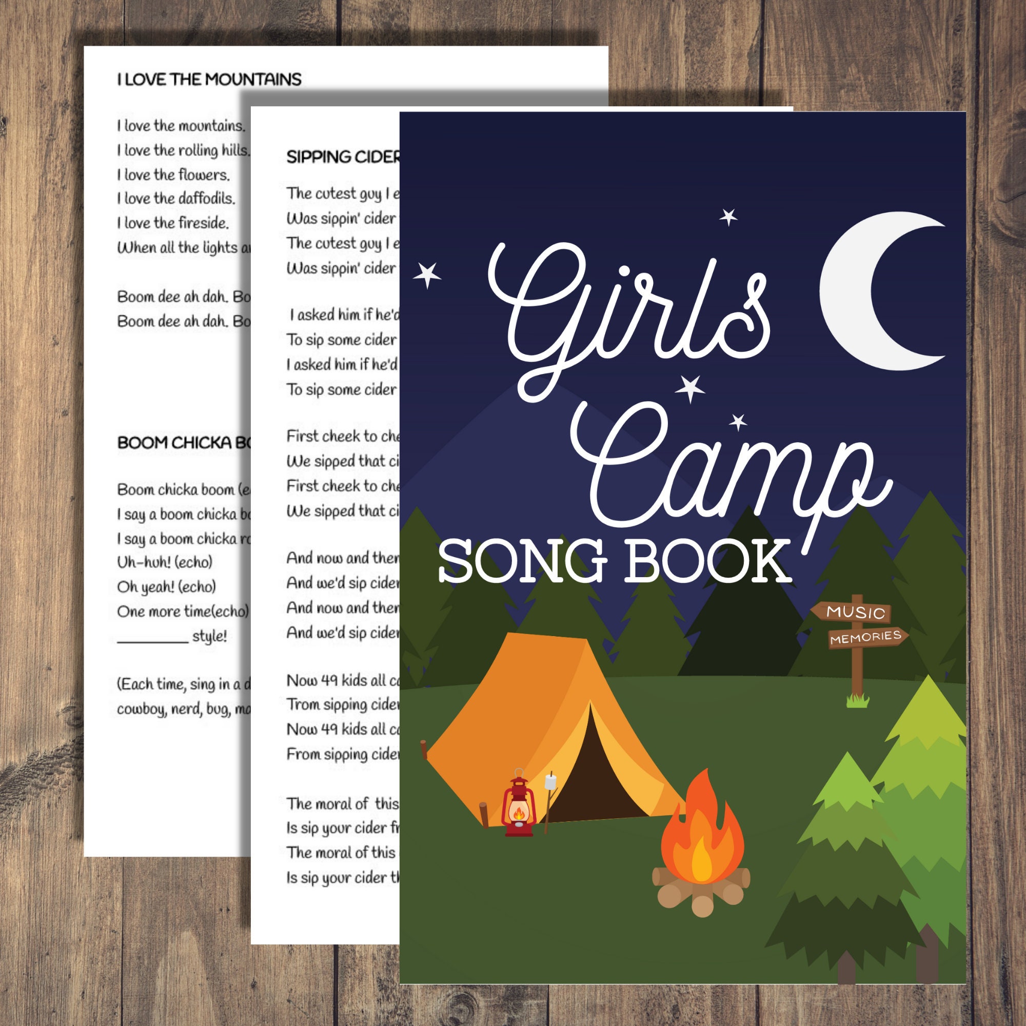 Girls Camp Song Book Young Women Church of Jesus Christ of - Etsy