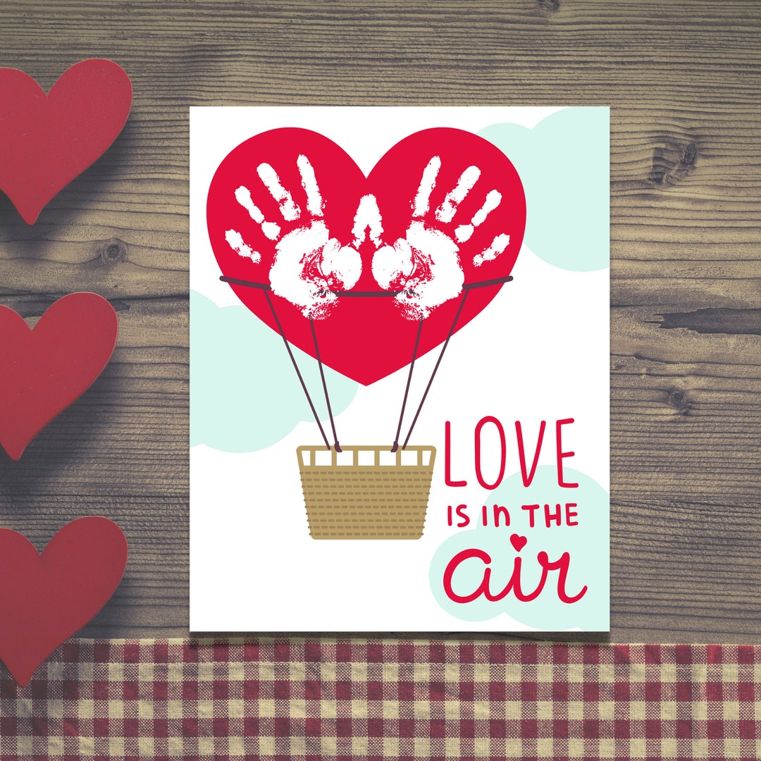 Valentine's Day Handprint Craft | Love is in the Air | Baby's First ...