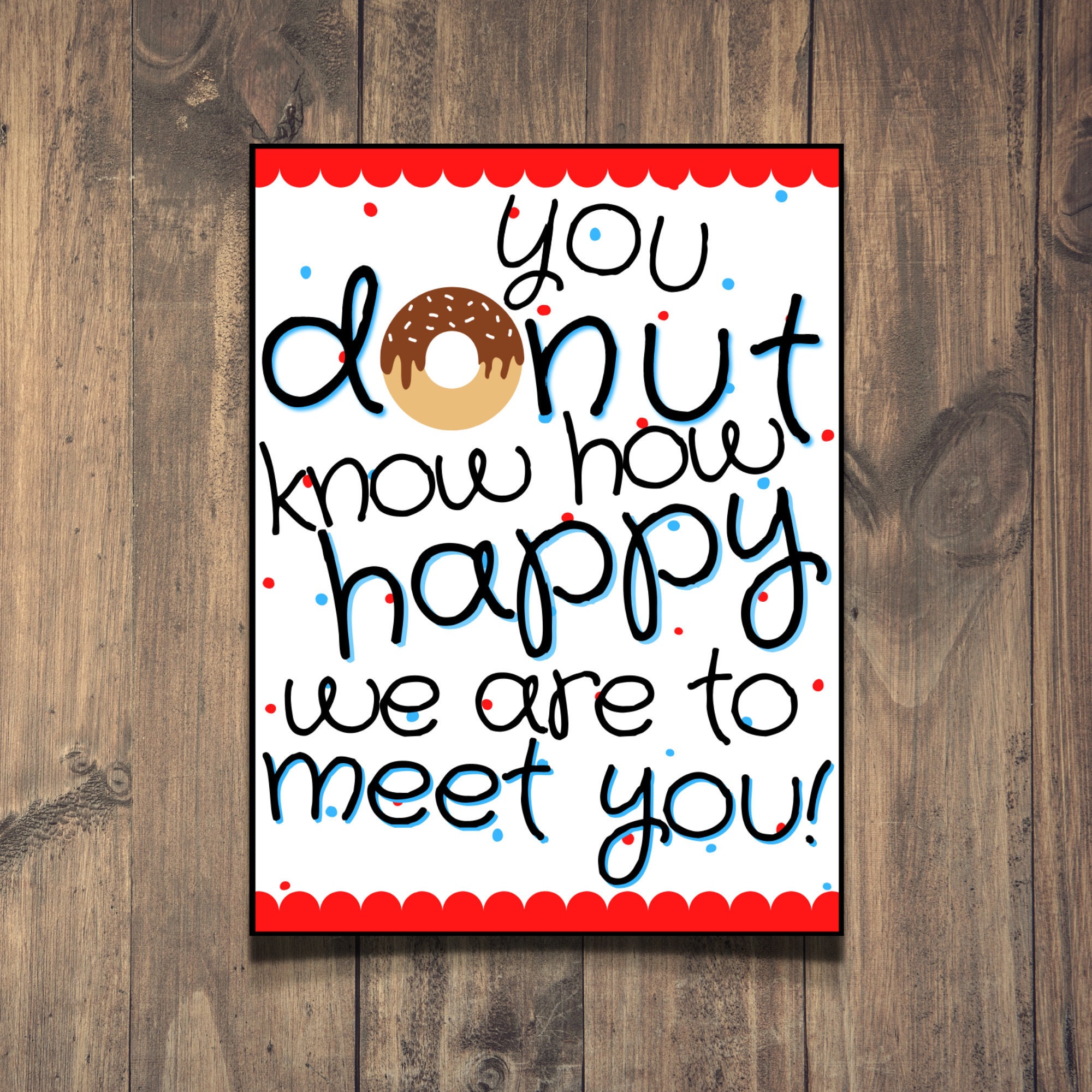 Donut Welcome Gift Tag Primary Young Women Welcome to - Etsy