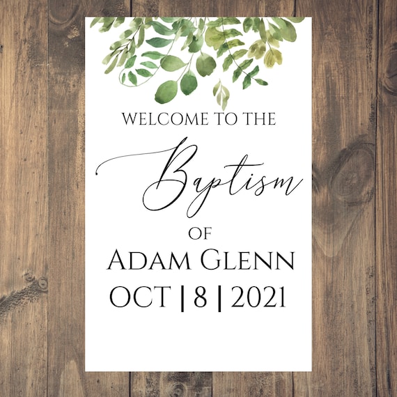 LDS Baptism Program Editable Template Church of Jesus | Etsy