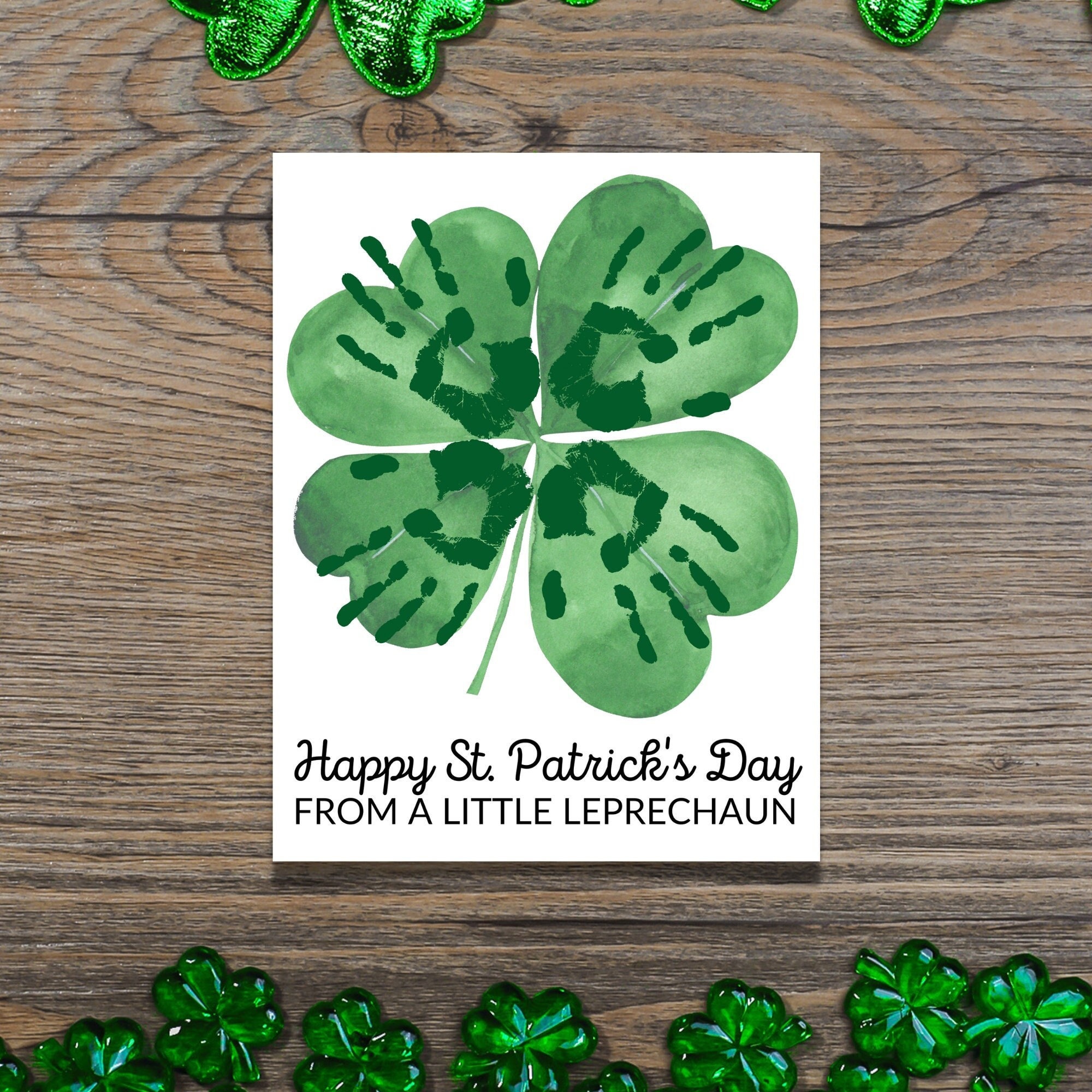 St. Patrick's Day Handprint Craft | Preschool Craft | Baby Handprint ...