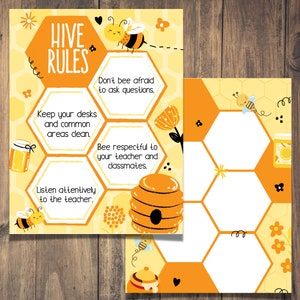 Meet the Teacher Honey-bee | Printable | Editable Template | Welcome ...