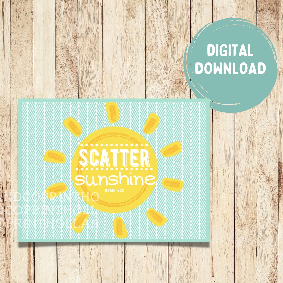 Scatter Sunshine Girls Camp Pillow Treat Tag | Tuck in Treat Camp ...