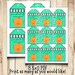 Orange You Glad It's Summer Printable Treat Tag End of School Teacher ...