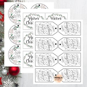 Printable Christmas Gift Tags | Neighbor Gift Tags | Teacher Gift Tags ...