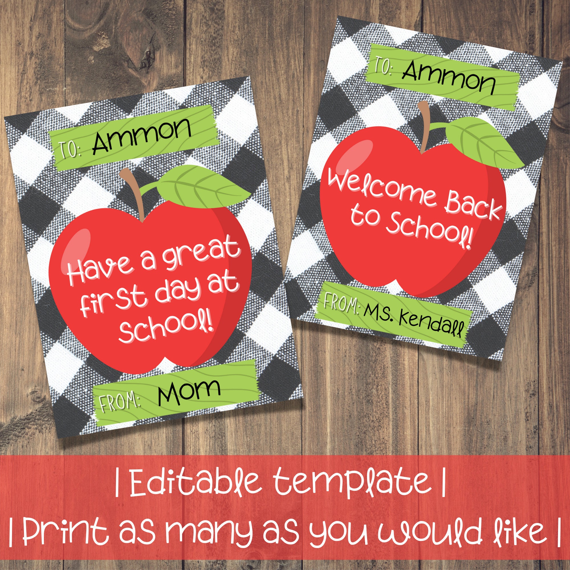 Editable Teacher Gift Tag | Meet the Teacher | Welcome Back to School ...